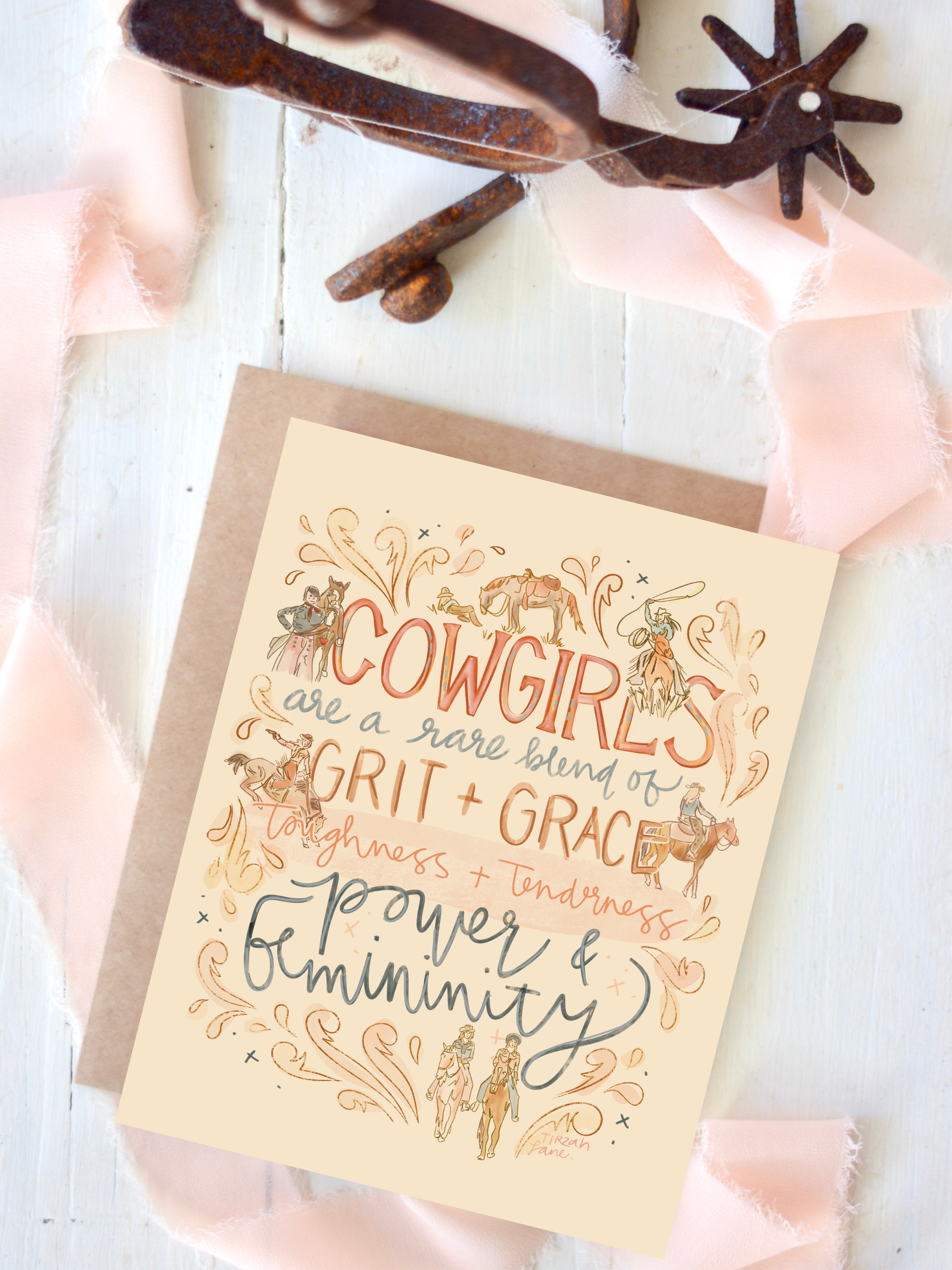 Grit & Grace Cowgirls Congratulations, Graduation, Everyday Greeting C ...