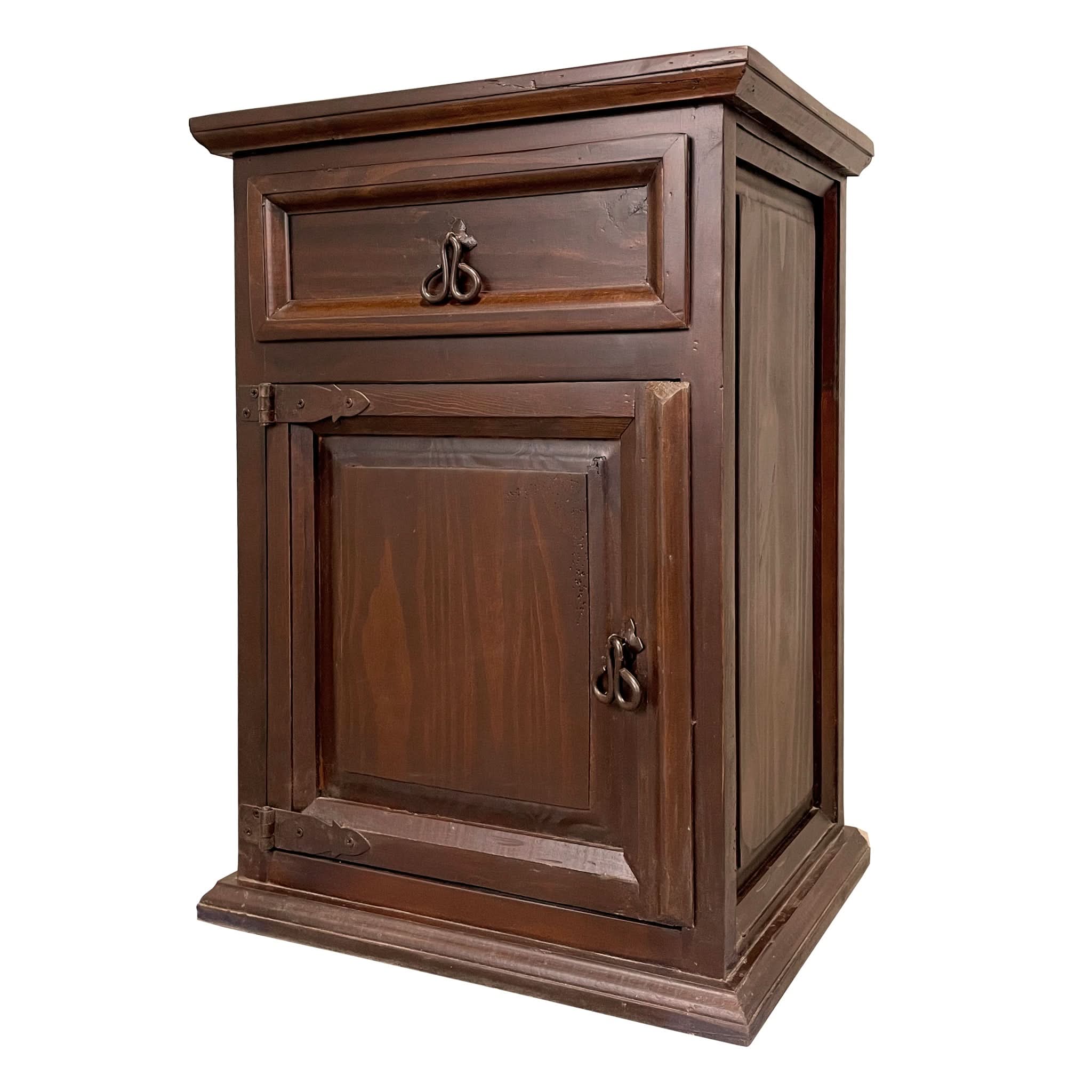 Traditional Small Rustic Nightstand in Mesquite Finish – Crutcher's Western