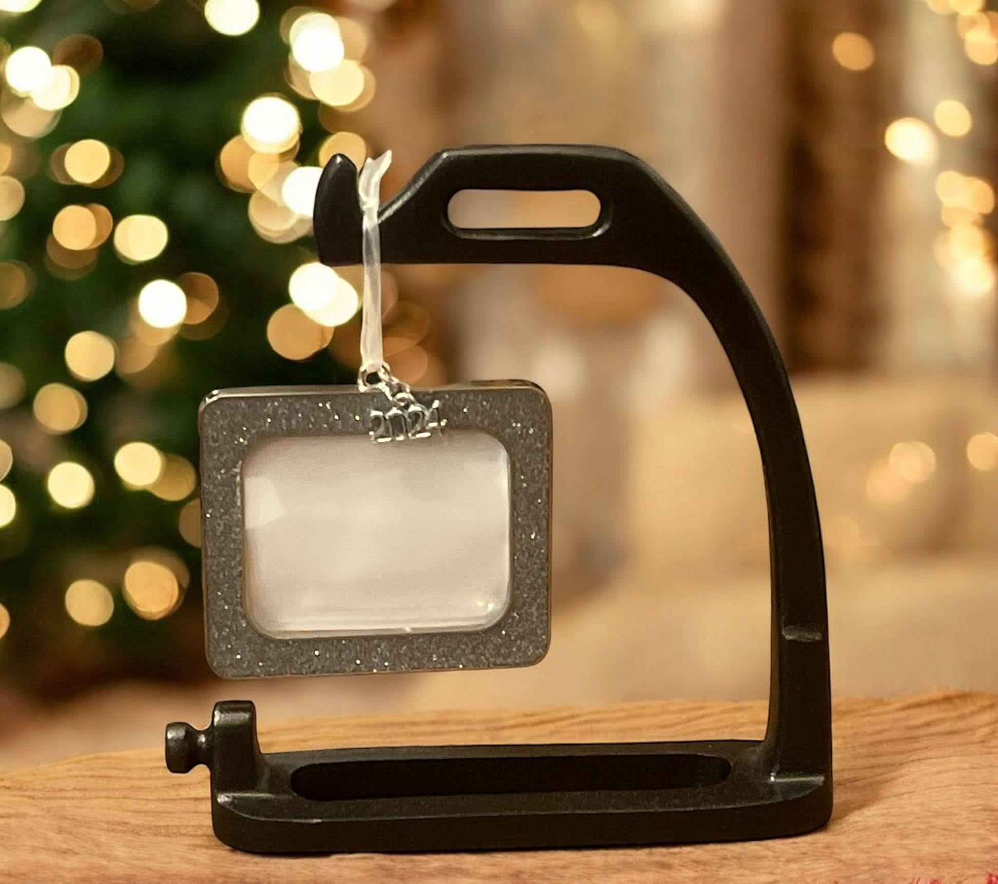 Repurposed Peacock Stirrup Photo Holder - Gold – Crutcher's Western