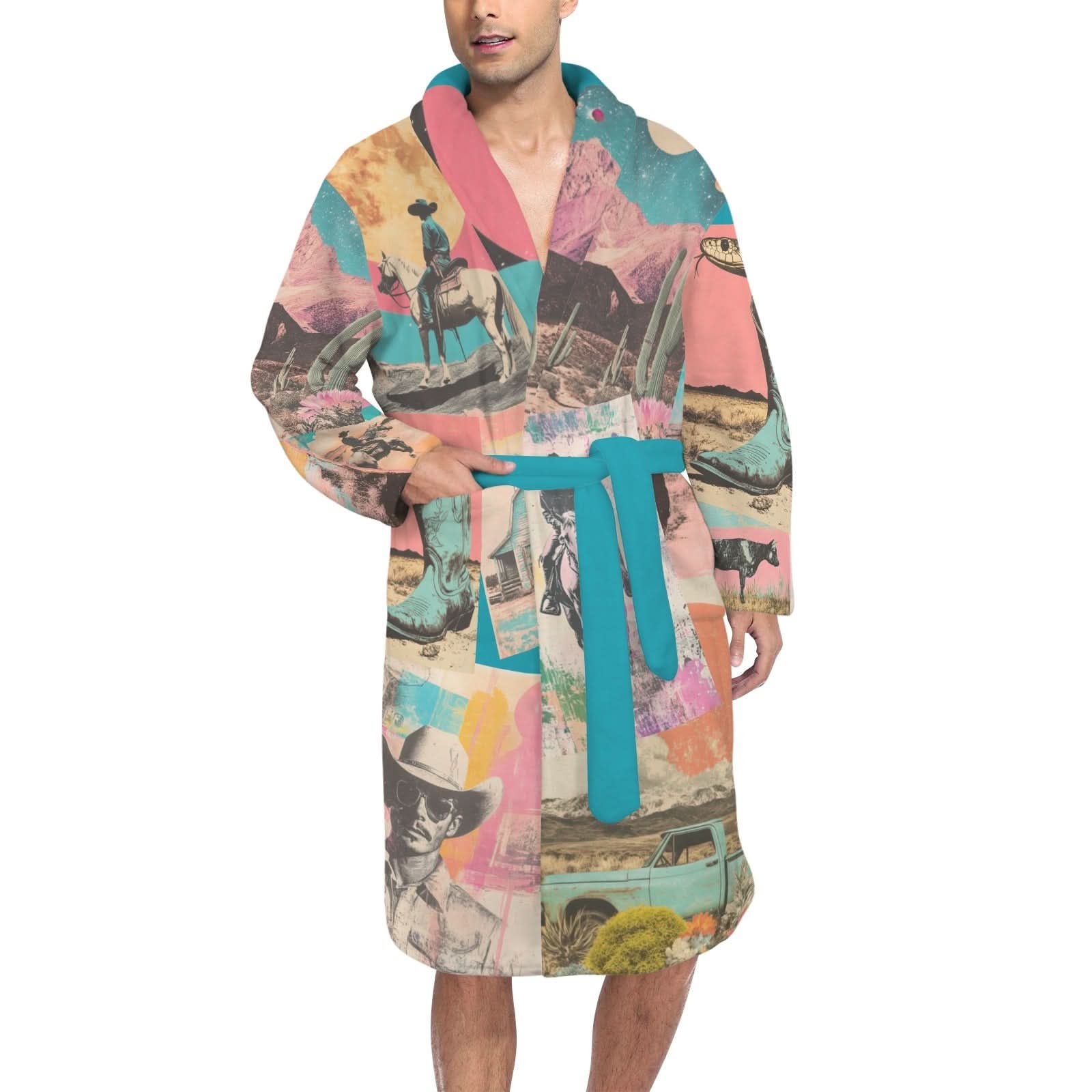Baha Ranch Retro Pop Western Men's Robe – Crutcher's Western