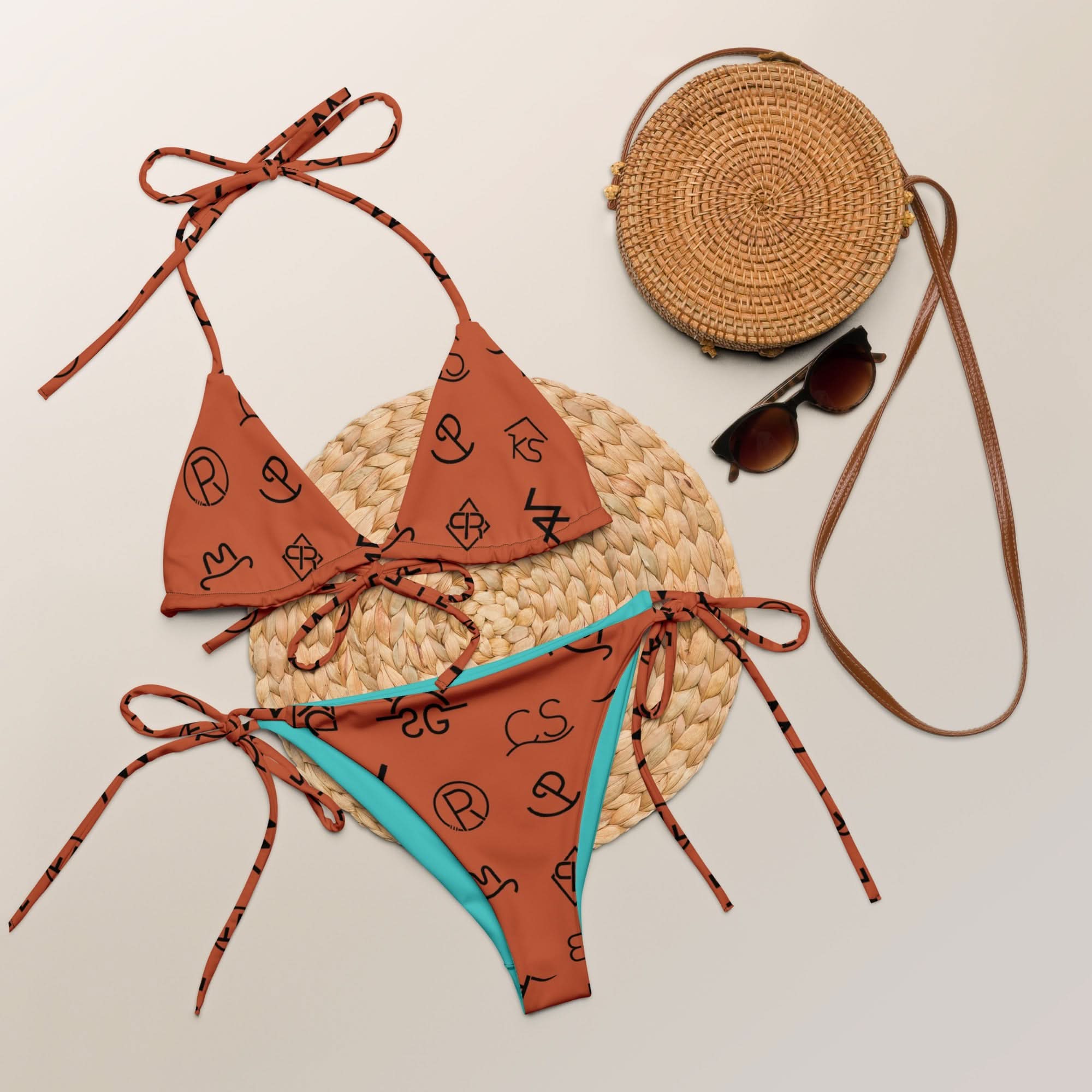 Yeehaw Brown Cattle Brand String Bikini – Crutcher's Western