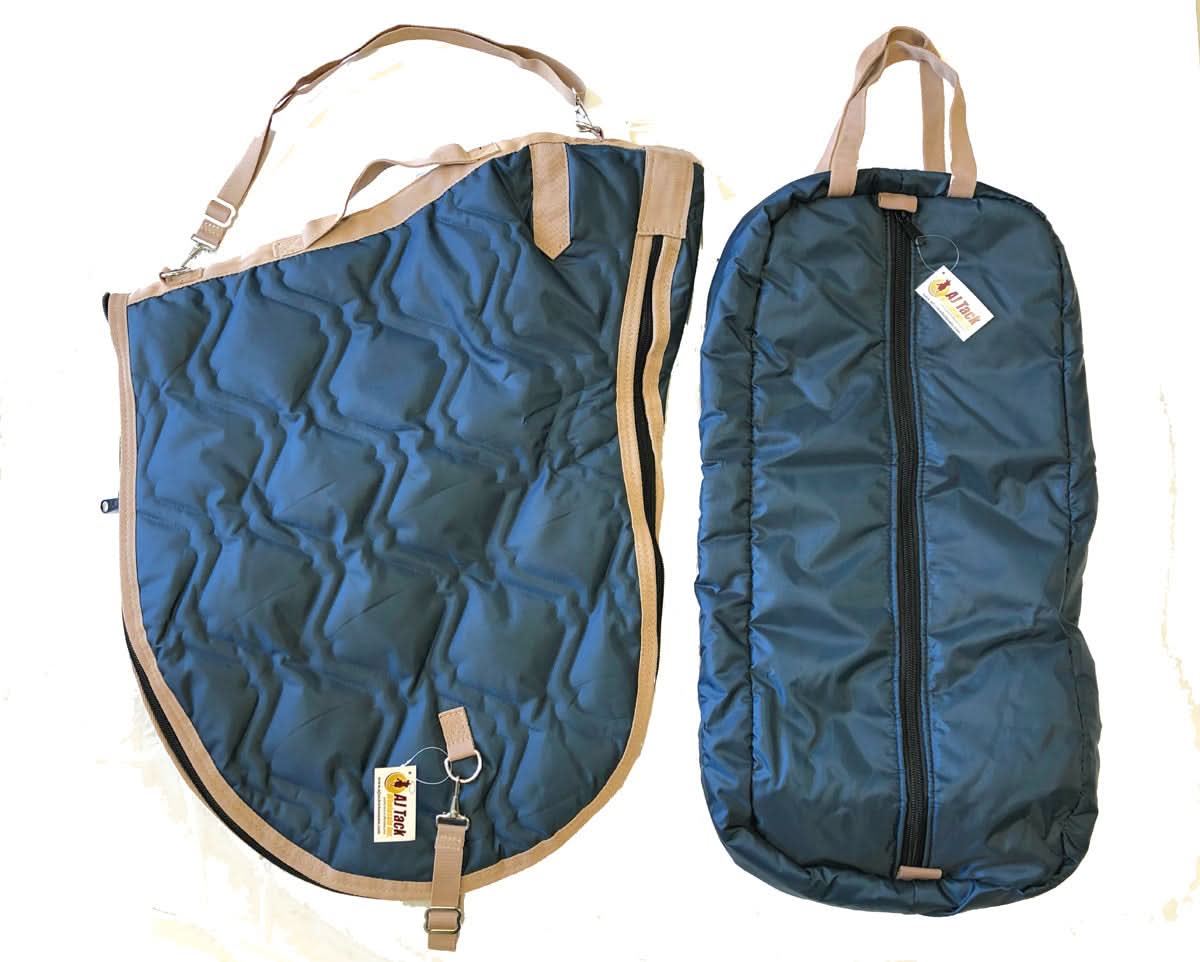 AJ Tack English Padded Saddle and Bridle Carrier Set – Crutcher's Western